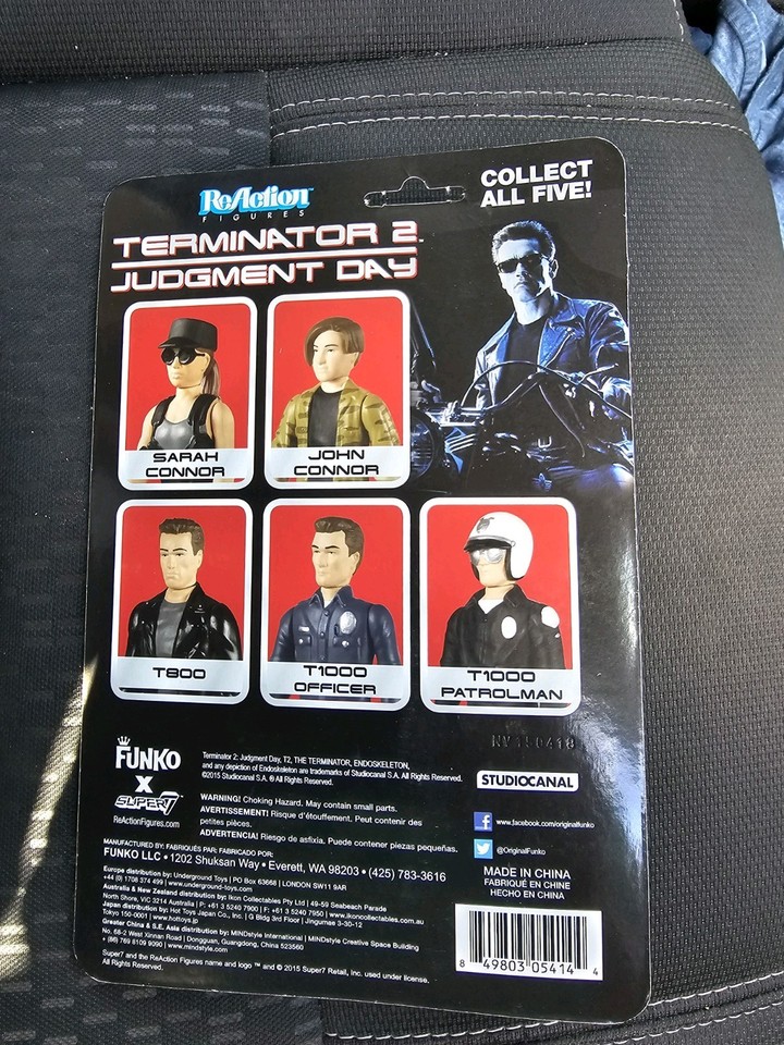 ReAction Funko Terminator 2 Judgement Day T800 Action Figure New Sealed ...