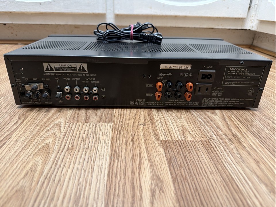 Technics SA-290 Quartz Synthesizer AM/FM Stereo Receiver - Vintage ...