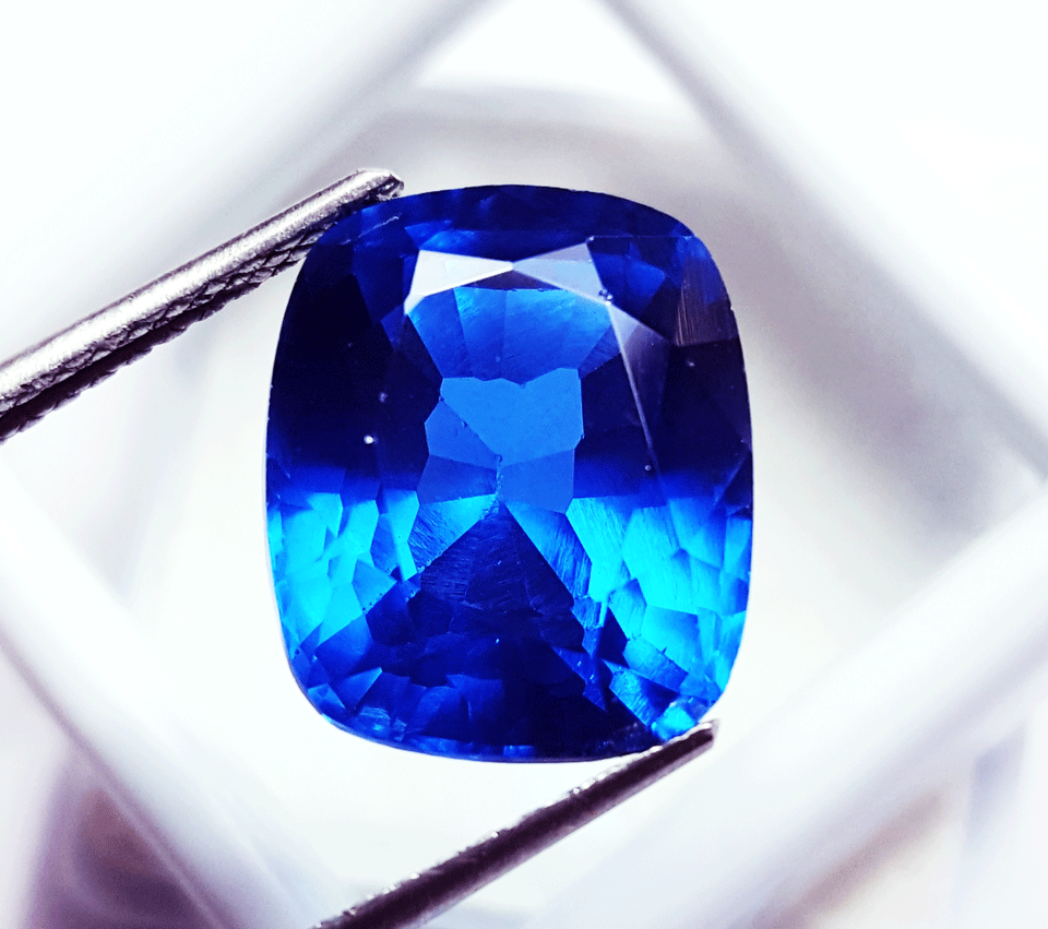 11 to 12 Ct Cushion Shape Natural Blue Sapphire Loose Gemstones ...