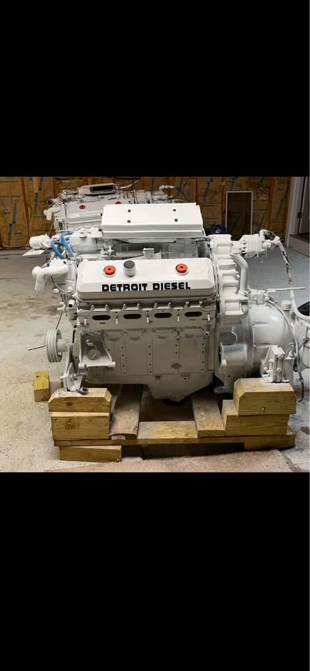 Detroit Diesel 871N 8V71N Marine Diesel Engines Pair Allison 2-1 | eBay