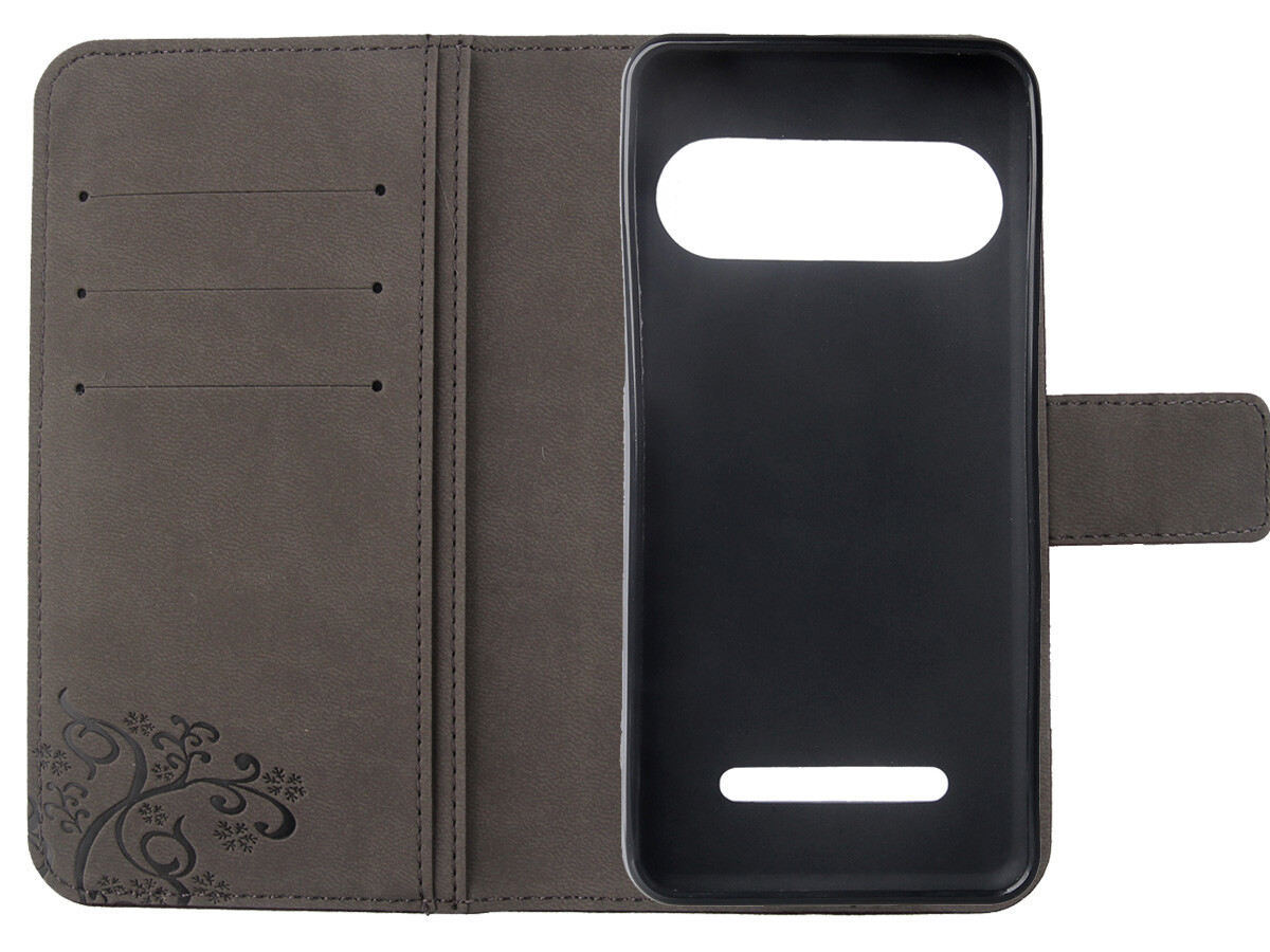 For Doro 8035 - Luxury Real Leather Flip Case Phone Wallet Cover TPU ...