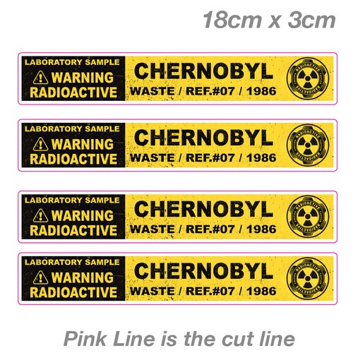 Chernobyl Radioactive Warning Slap #2 , Car Vinyl Sticker | eBay Australia