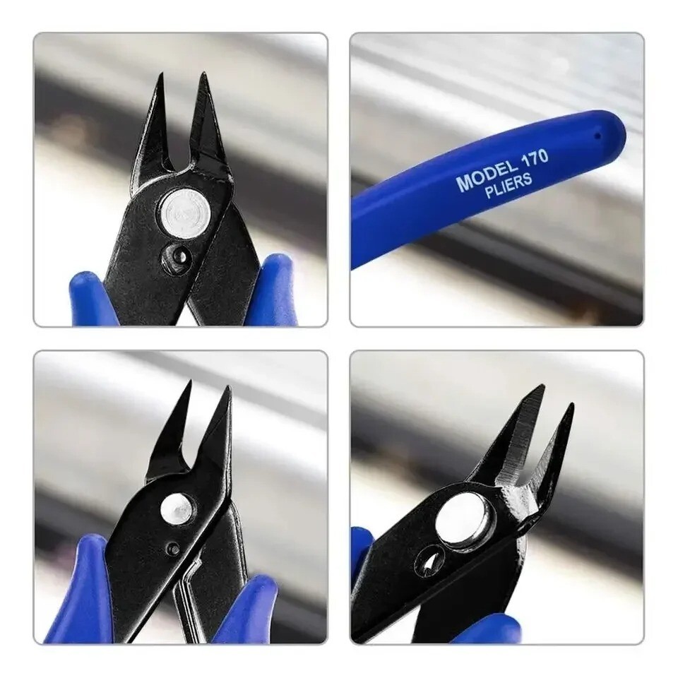 170 Wire Cutter Blue Pliers Mini Snips Flush Nipper Trimmer Hand Tools ...