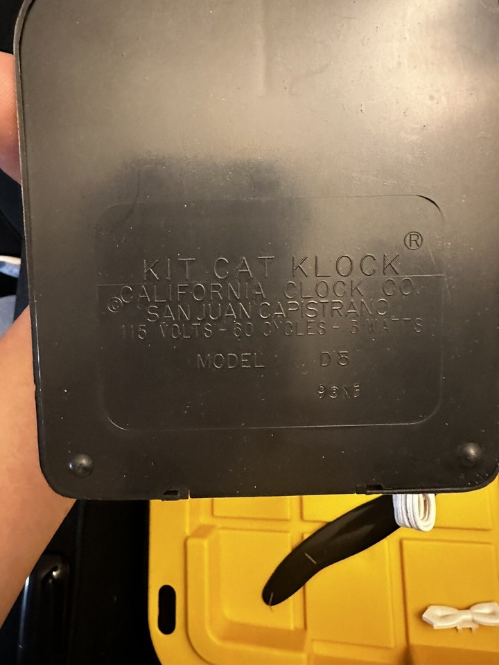 Vintage Kit Kat Clock California Clock company San Juan Capistrano New ...