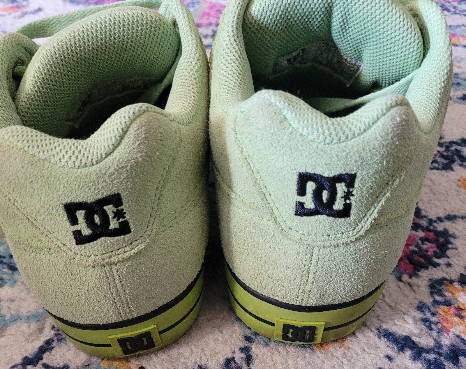 DC Skateboarding shoes PURE S MODEL all green nubuck leather mens sz 7 ...