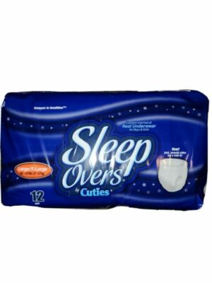 (1) Pack of 12 Sleep Overs By Cuties Pull Up/Underwear Large/X Large 60 ...