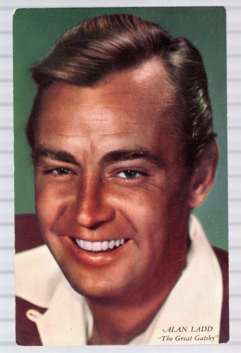 ALAN LADD - MOVIE CANDID COLOR CARD - POSTCARD - UNUSED - PHOTO CARD ...