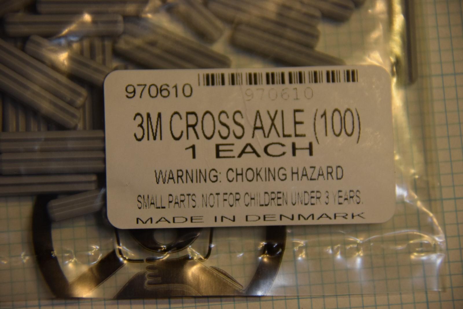 Lego Technic 3M Cross Axle, (Bag of 100) 970610 / 4519 | eBay