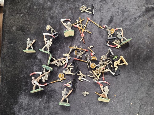 Small Lot of 16 Plastic RPG Role Playing Miniatures Skeletons Soldiers ...