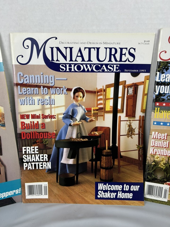 Lot of 6 Miniature Showcase Magazines 1991-1993 Great Condition Fast ...