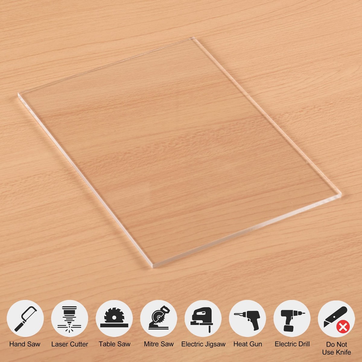 Acrylic Glass Sheet YouLoveIt Acrylic Sheet Clear Cast Plexiglass ...