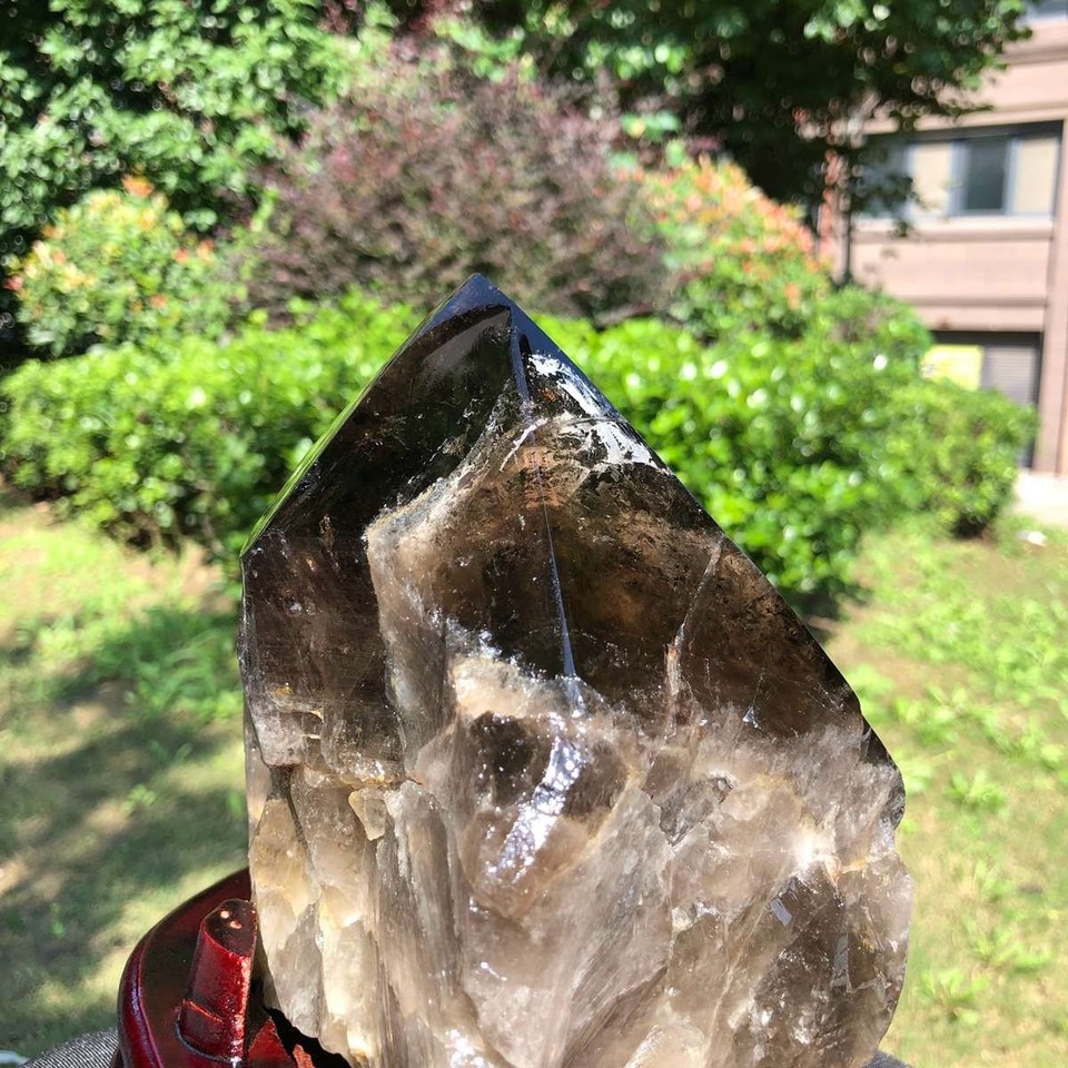 7.56LB Natural Dark tea quartz Crystal Specimen Reiki Mineral Add ...