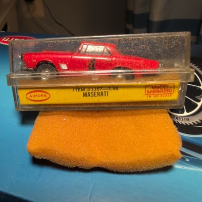 AURORA # 1367 RED / WHITE STRIPE MASERATI HO SLOT CAR | eBay