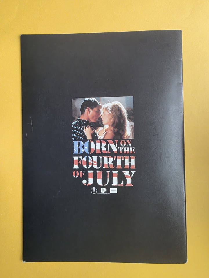 Born on the Fourth of July (1989) Movie Program Oliver Stone Tom Cruise ...