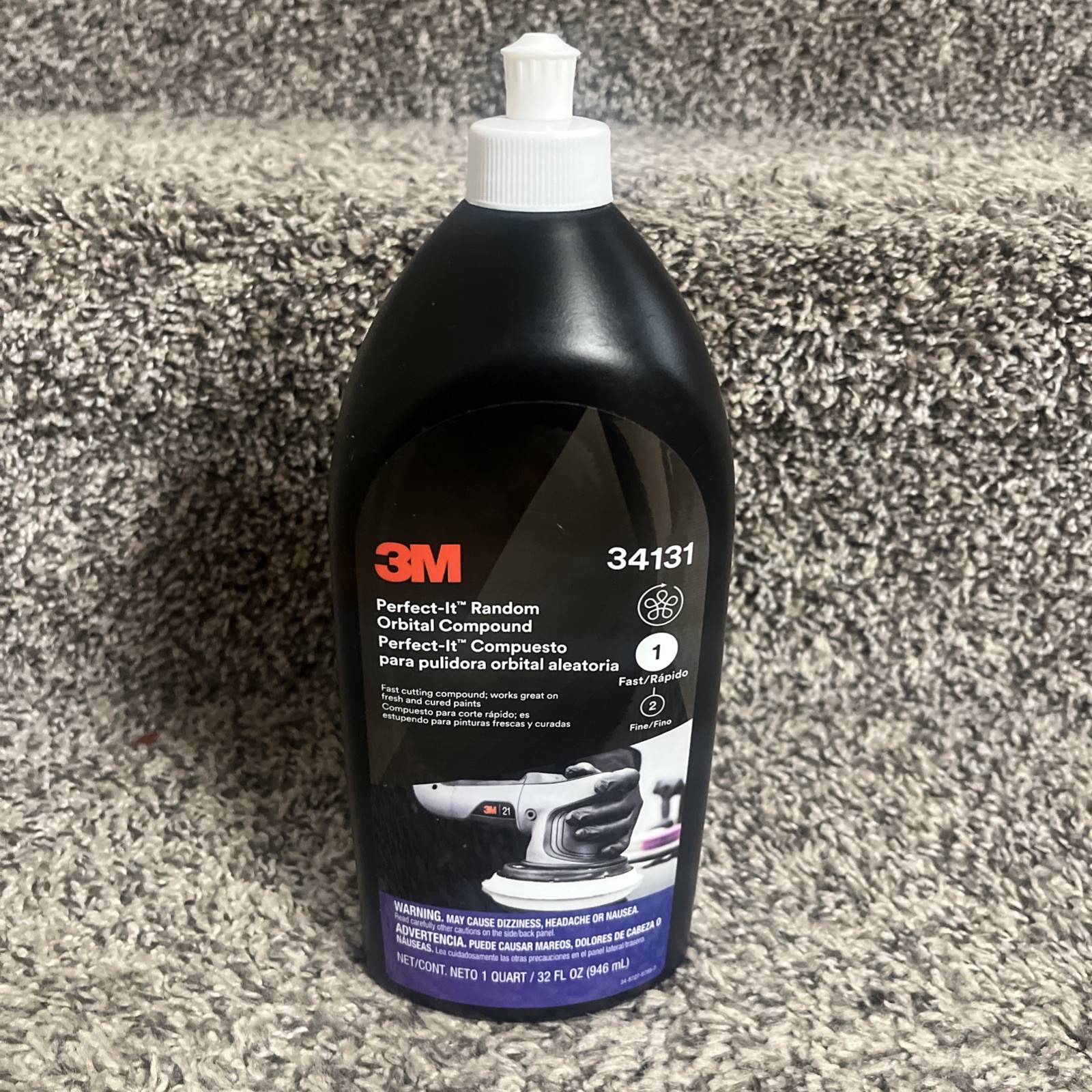 3M Perfect-It Random Orbital Compound 34131, 1 Quart (32 fl oz/946 mL ...