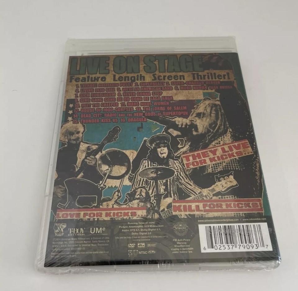 Rob Zombie: The Zombie Horror Picture Show (DVD, 2014) NEW MINT | eBay