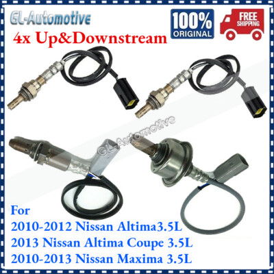 4pcs Oxygen O2 Sensor Upstream&Downstream for 2010-2013 Nissan Maxima 3 ...