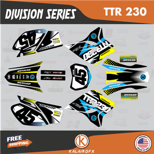 Graphics Kit for Yamaha TTR230 (2005-2020) TTR 230 Division Series ...