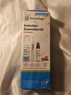 Invisalign Essentials Kit Cleaning Foam Spray Whitening Pen Aligner 02/ ...