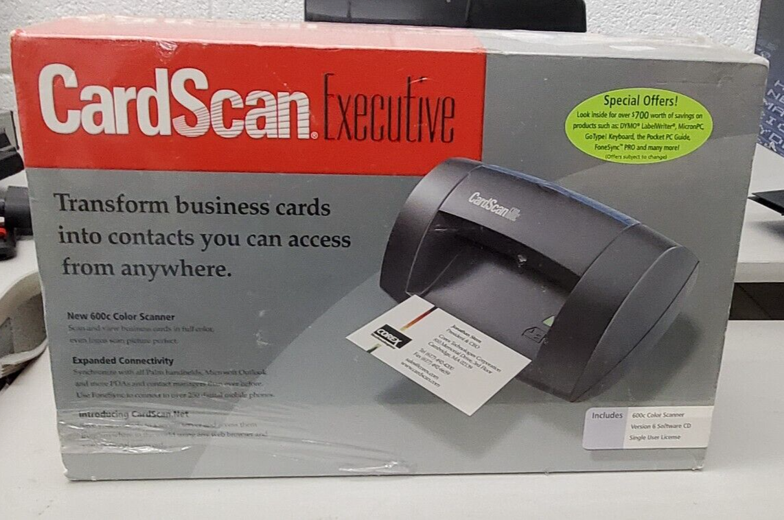 CardScan Executive 600C Pass-Through Color Scanner NIB | eBay
