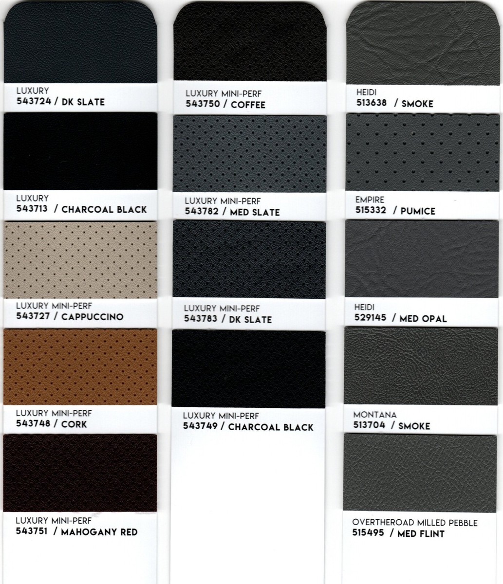 Headliner Color Chart