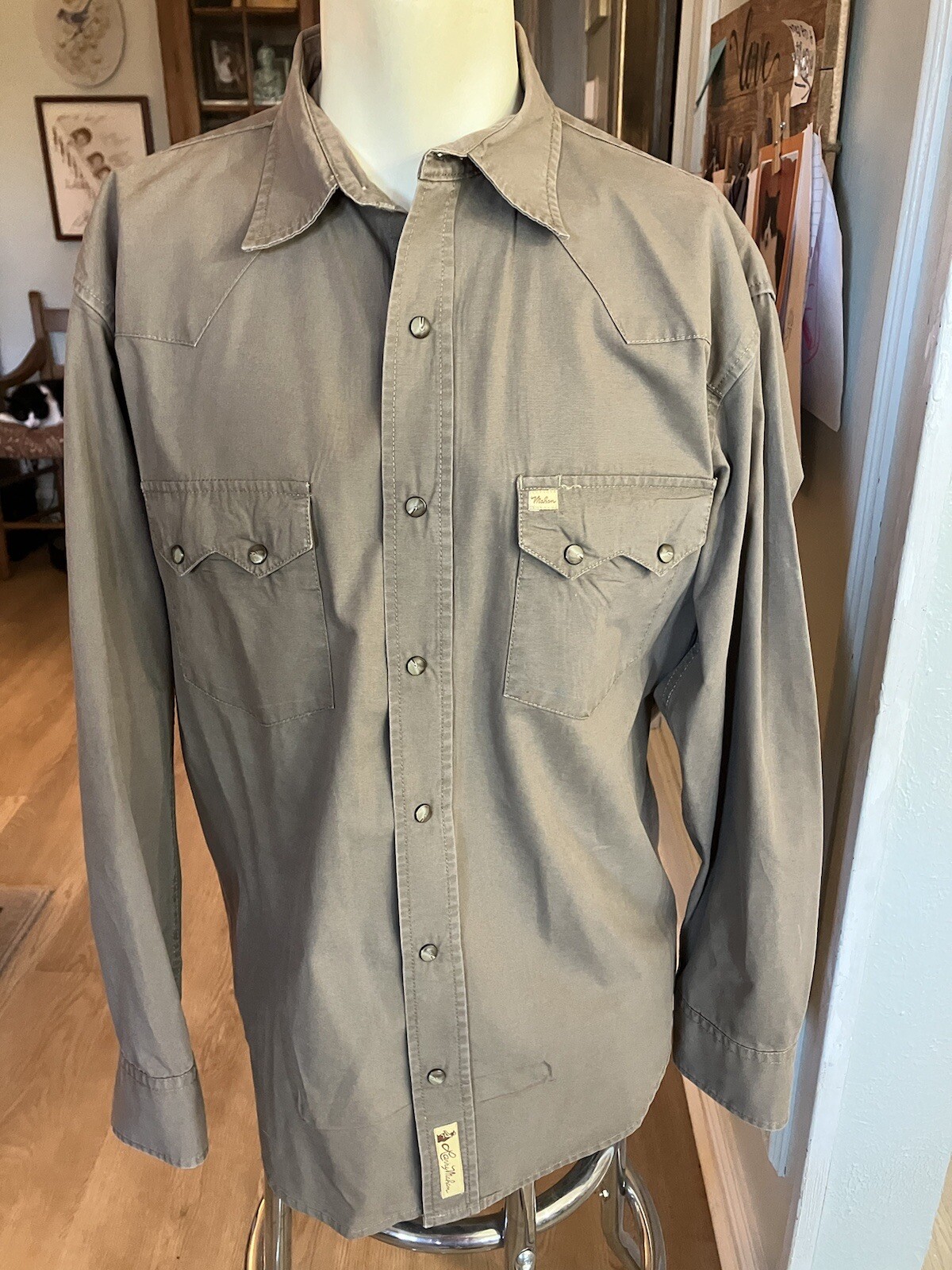 Larry Mahan Cowboy Collection Western Shirt Mens Larg… - Gem