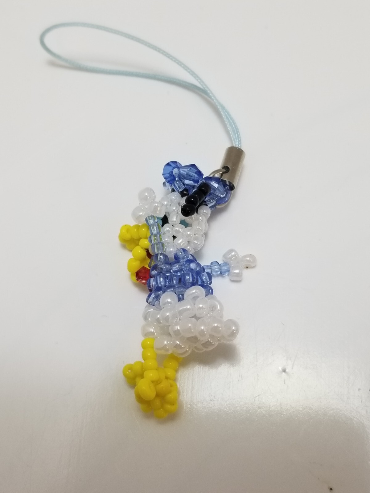 Donald Duck Hanging Ornament Keychain Charm Handmade Beads Fun Durable ...