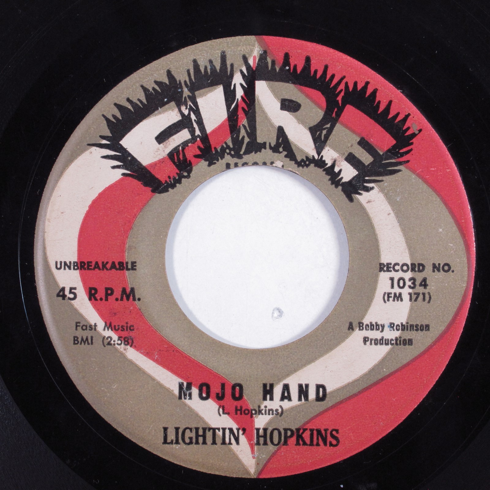 Blues 45 LIGHTNIN' HOPKINS Mojo Hand FIRE HEAR m | eBay