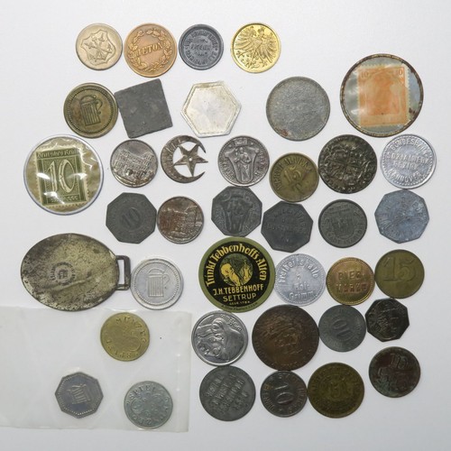 39x Assorted German Beer Tokens, Store Cards & Condor Tokens 72.5dwt ...