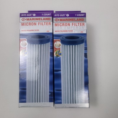 2 Marineland Emperor Pro 450 Micron Filter Rite Aquarium - 2 Filters | eBay
