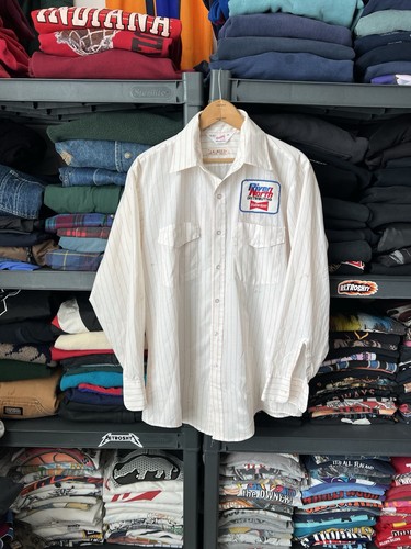 Vintage Budweiser Uniform Shirt With Rare Patches Made In USA | eBay