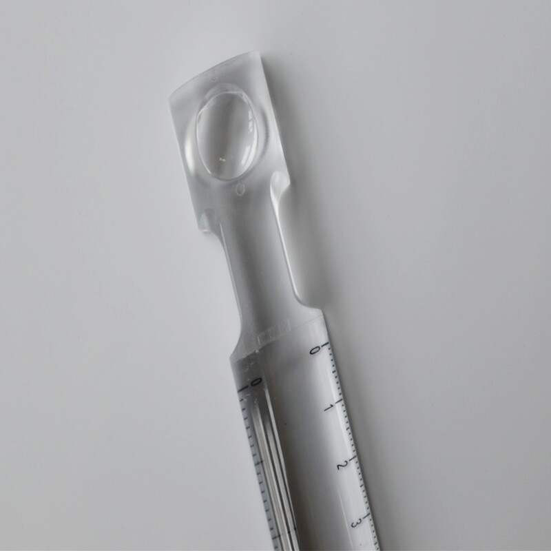 Portable Hand Held Ruler 2x Magnifier Bar 6" with 140 mm Measuring ...