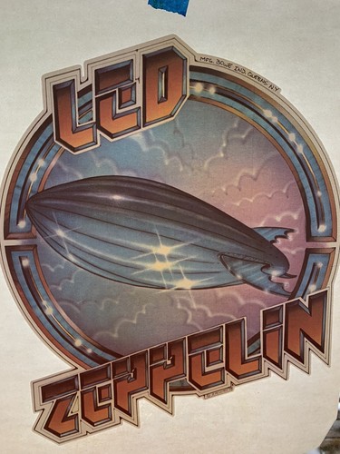 Original Vintage Led Zeppelin Blimp Rock Music Iron On Transfer | eBay