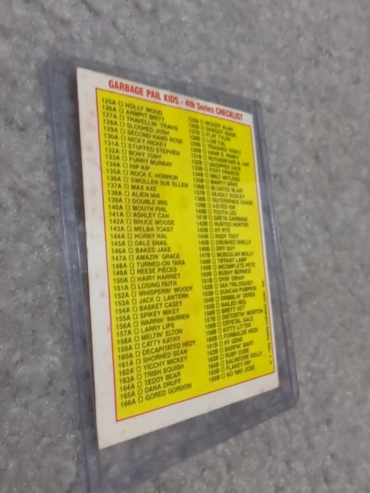 1986 Topps Garbage Pail Kids GPK Alien Ian # 138a Sticker Card | eBay