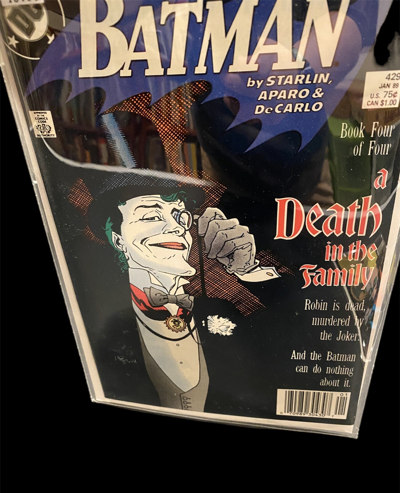 Batman #429 DC Comics A Death in the Family Part 4, Jim Starlin | eBay