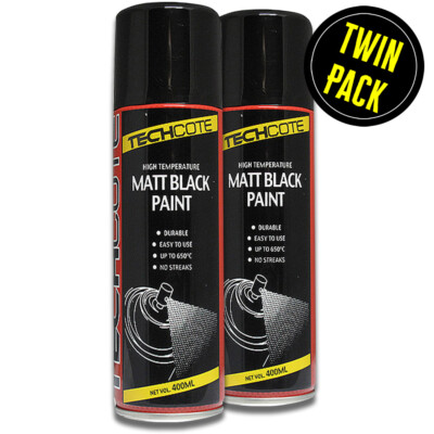 Heat Resistant Matt Black Spray Paint High Temperature 650 Degrees ...