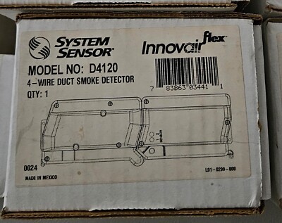 NEW System Sensor D4120 4 Wire Photoelectric Duct Smoke Detector ...