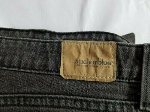 Women's black faded anchor denim jeans size 13S Skinny Jasmine. Made in ...