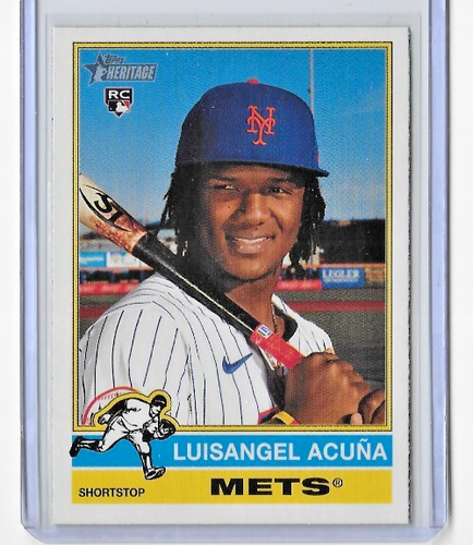 LUISANGEL ACUNA #274 2025 TOPPS HERITAGE RC SP CARTOON VARIATION ROOKIE ...