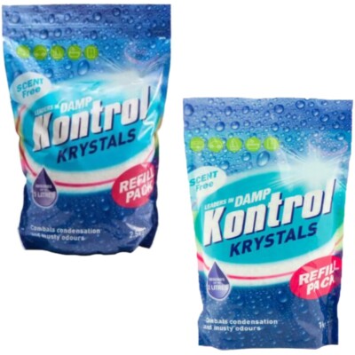 Kontrol Refill Moisture Trap Damp Mould Absorber Krystals Economic Pack ...