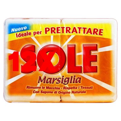 12 X Sole Sapone Bucato 250 Gr. 2 Pz. Bianco Pretrattante Rimuove ...