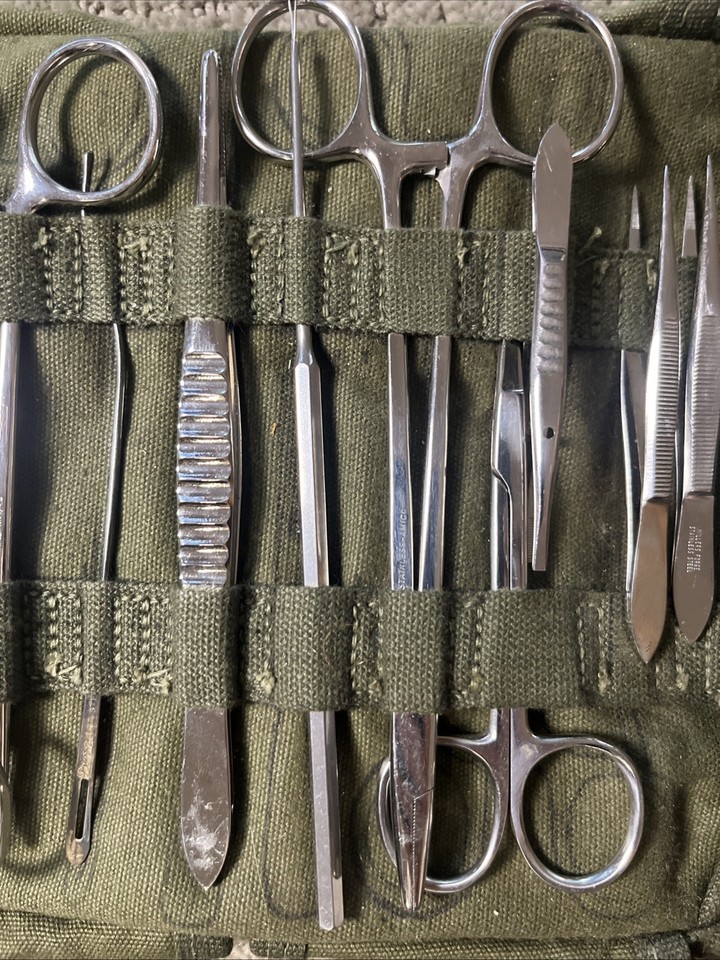 Vtg U.S. Military Surgical Instrument Kit Minor Surgery | eBay