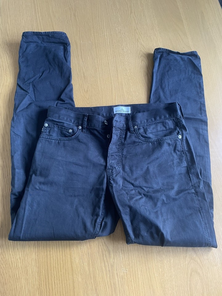 Black Stone Island Jeans Men 32 inch waist, 34 inch leg - used - good ...