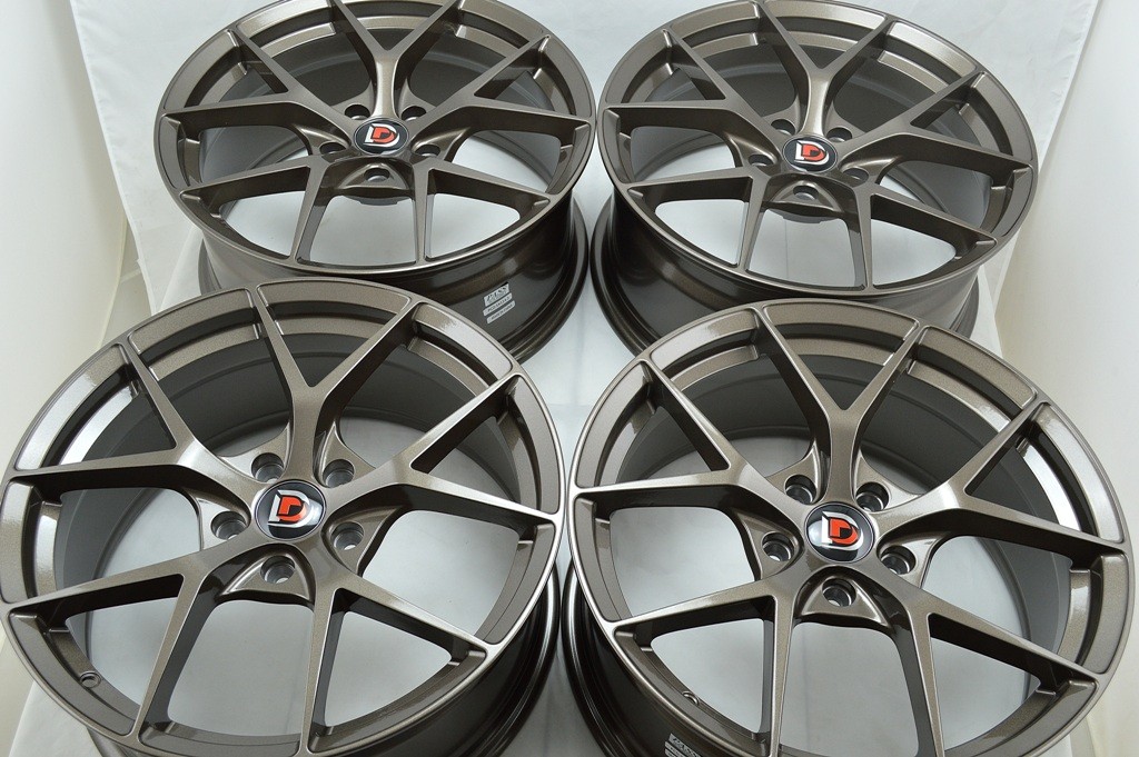 Set of 4 New 18x8 DDR Rigel Bronze Finish 18" Rims Wheels 5x114.3 38mm ...
