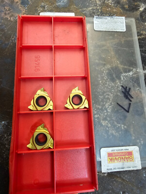 Qty 3 Sandvik R166 R166.0G-22UN01-070 *60 ISO-7 EXT R 1020 Carbide ...