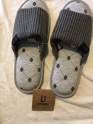Long Bay Women's Gray Slippers Sz 9-10 Large | eBay