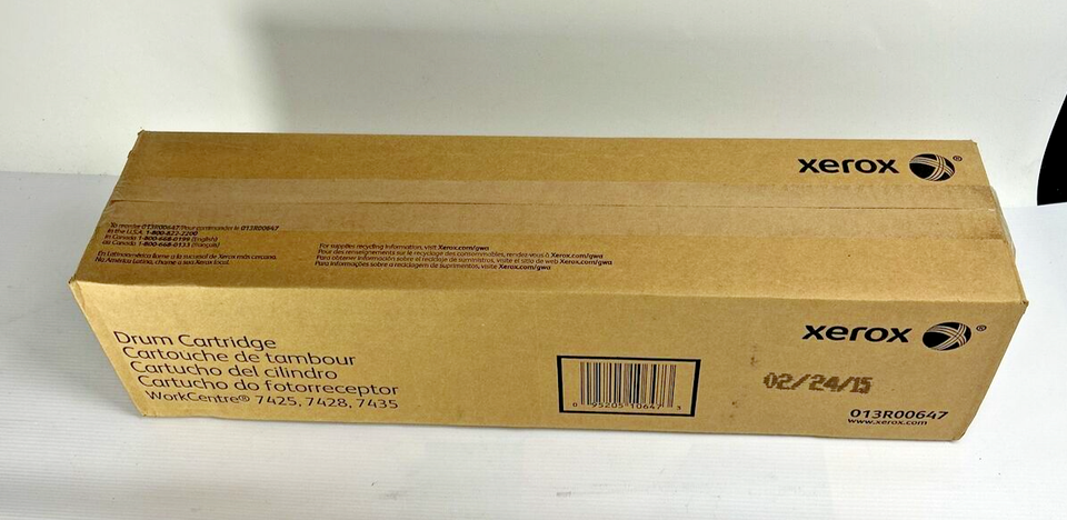 GENUINE XEROX 013R00647 13R647 DRUM CART. WC 7425 7428 7435 NEW SEALED ...