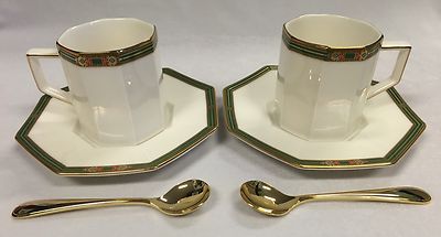 Vintage Yamaka David Jones Tea Time Collection with gold plated spoons ...