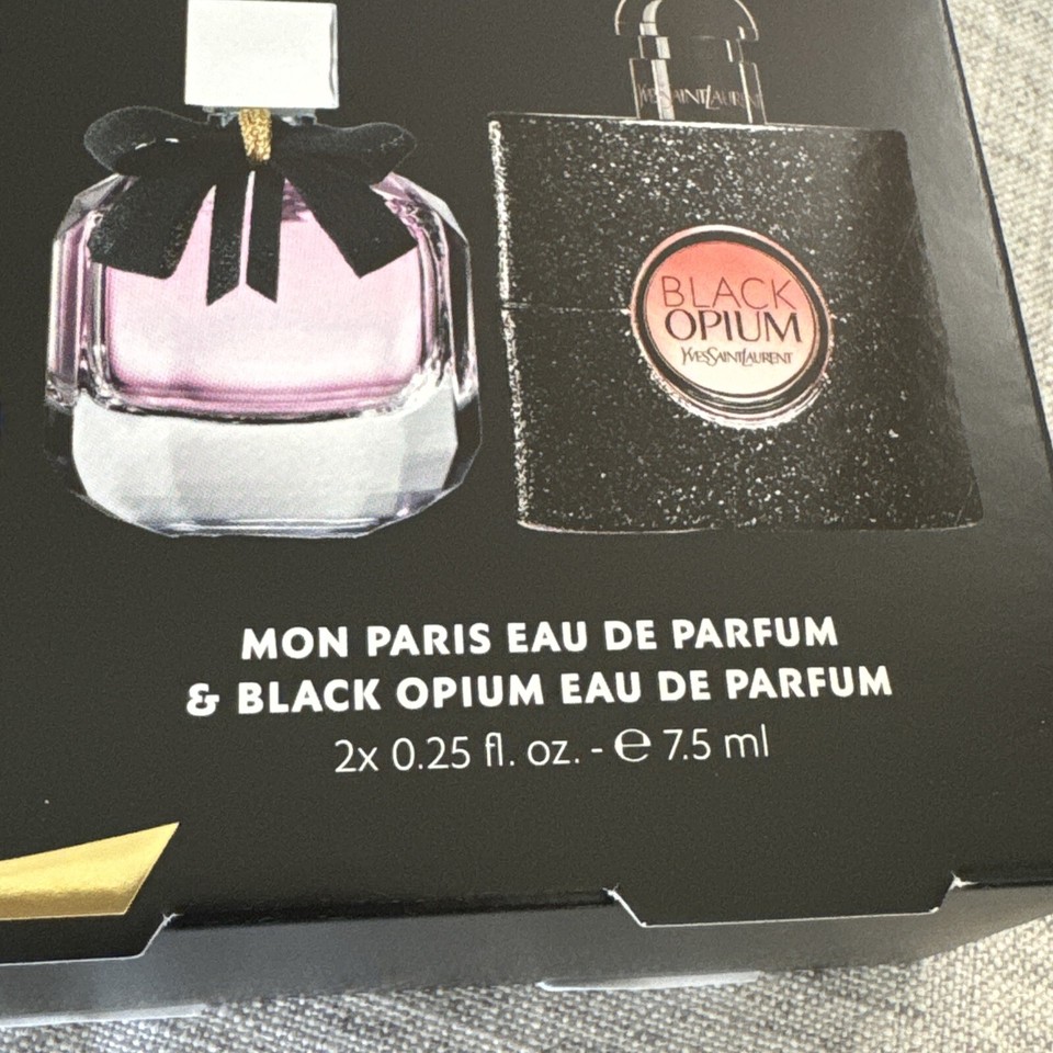 YVES Saint Laurent YSL MINI EAU DE PERFUM GIFT SET-MON PARIS & BLACK ...