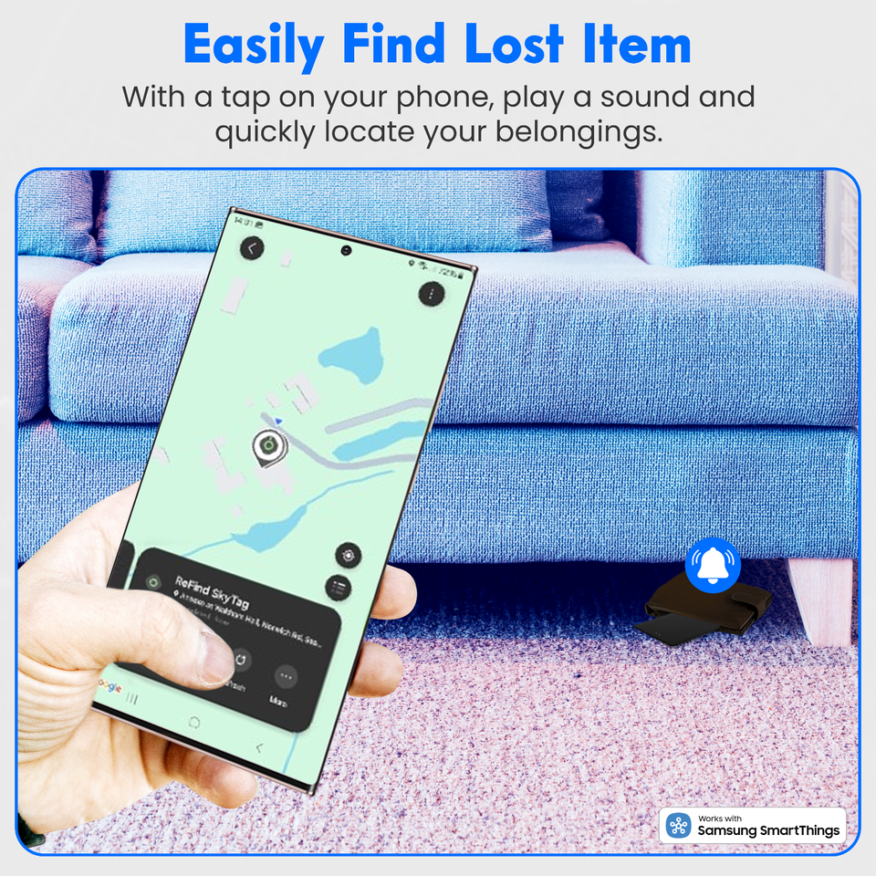 ReFind Card Tracker (Samsung Only) - Rechargeable & Slim Samsung ...